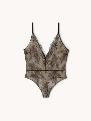 Lace V-Neck Bodysuits