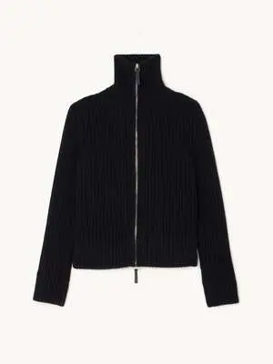 GWYN Spencer Ribbed Wool-cashmere Sweater - Black