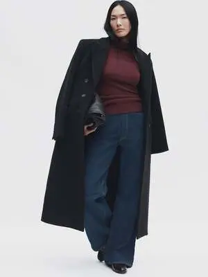 GWYN Exaggerated Double-breasted Overcoat