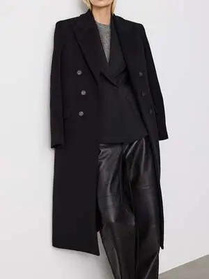 GWYN Exaggerated Double-breasted Overcoat
