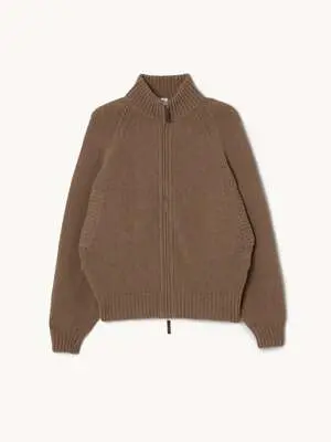 GWYN The Whistler Zip-up Wool-cashmere Cardigan