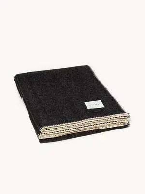 BLACKSAW Lottalove Reversible Throw Black Ivory - Black,ivory