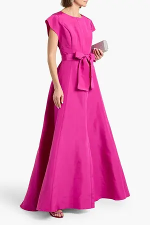 Carolina Herrera Silk-faille Gown - Fuchsia