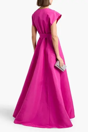 Carolina Herrera Silk-faille Gown - Fuchsia