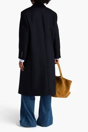 Sandro Double-breasted Wool-blend Felt Coat