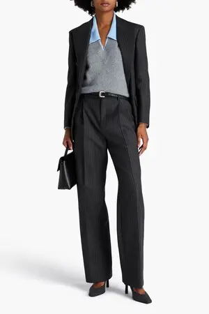 Sandro Pinstriped Wool Straight-leg Pants