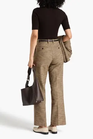 Sandro Houndstooth Tweed Straight-leg Pants