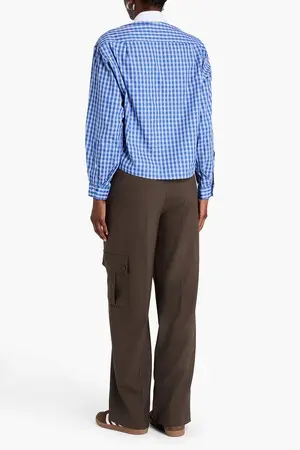Sandro Checked Cotton-jacquard Shirt