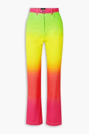 AGR Ombré High-rise Straight-leg Jeans