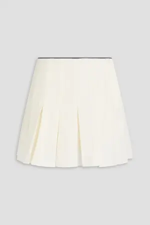 Maje Pleated Jersey Mini Skirt