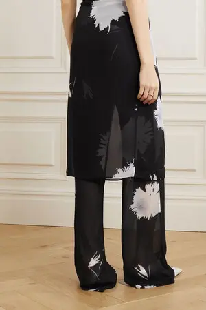 Ioannes Floral-print Flared Pants