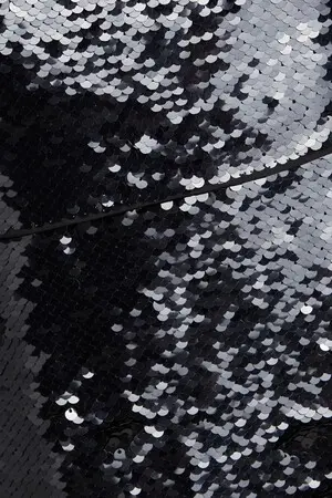 GANNI Sequined Crepe Mini Dress