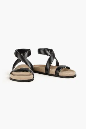 TOTEME Pebbled Leather Sandals