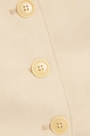 ALEX MILL Linen And Cotton-blend Vest - Beige