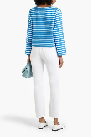 ALEX MILL Marseille Striped Cotton-jersey Top
