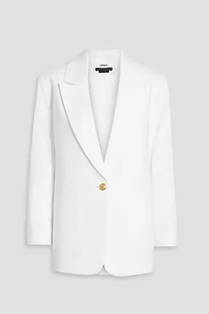 Alice + Olivia Linen-blend Blazer