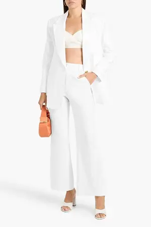 Alice + Olivia Linen-blend Blazer