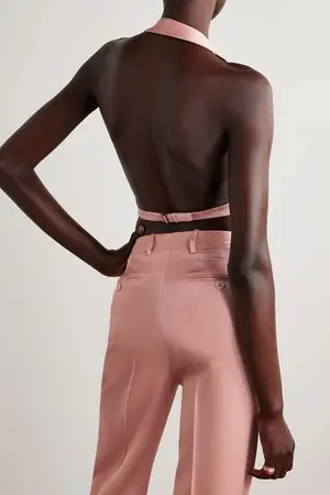 TOM FORD Open-back Silk And Wool-blend Twill Vest