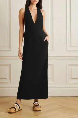 Gabriela Hearst Wool-crepe Midi Dress