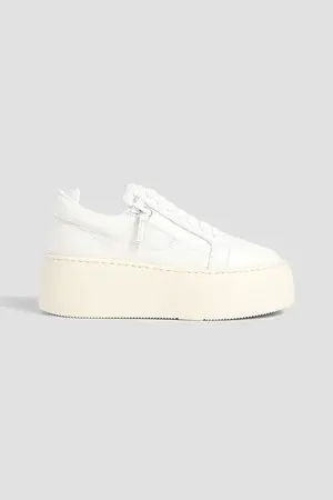 GIUSEPPE ZANOTTI Leather Platform Sneakers