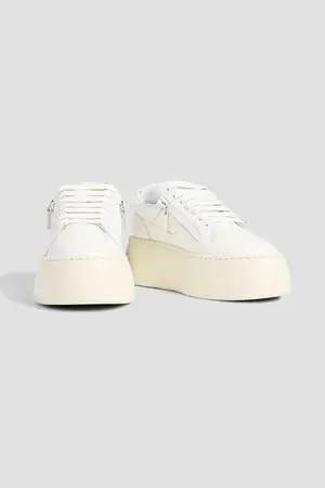 GIUSEPPE ZANOTTI Leather Platform Sneakers