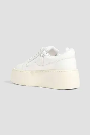 GIUSEPPE ZANOTTI Leather Platform Sneakers
