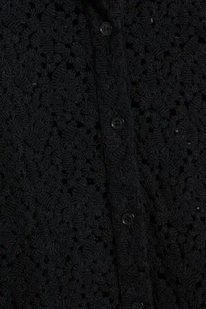Another Tomorrow Crocheted Cotton Shirt