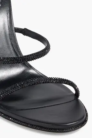 Rene Caovilla Cleo Crystal-embellished Sandals - Black
