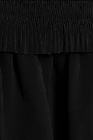 Proenza Schouler Martine Convertible Plissé-crepe Mini Dress - Black