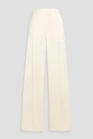 Another Tomorrow Satin Straight-leg Pants
