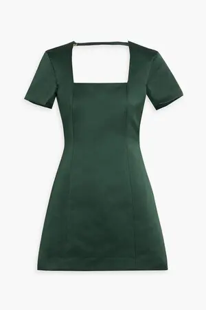 Cult Gaia Lisa Open-back Satin-crepe Mini Dress