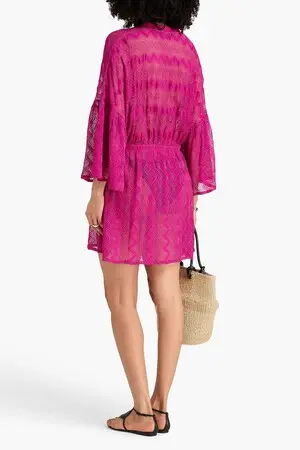 Missoni Metallic Crochetknit Coverup