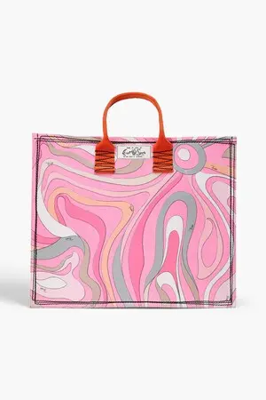Emilio Pucci Printed Twill Tote