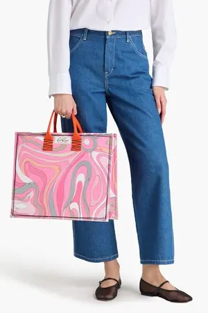 Emilio Pucci Printed Twill Tote