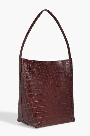 MANSUR GAVRIEL Everyday Cabas Croc-effect Leather Tote