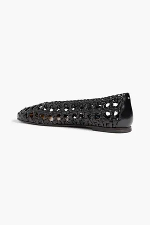 GIUSEPPE ZANOTTI Amanda 05 Woven Leather Ballet Flats