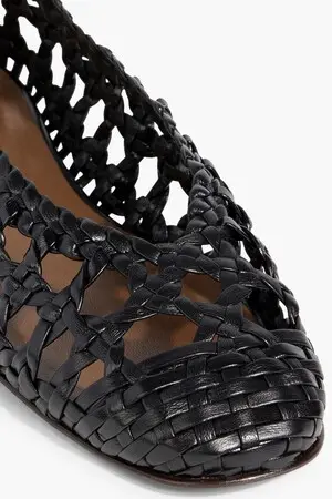GIUSEPPE ZANOTTI Amanda 05 Woven Leather Ballet Flats