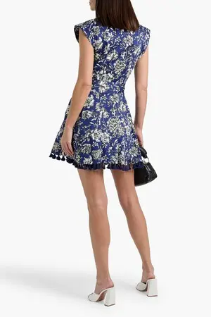 Alice + Olivia Lucy Floral-print Mini Dress