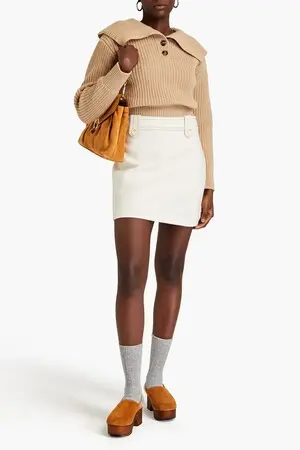Sandro Cotton-blend Tweed Mini Skirt