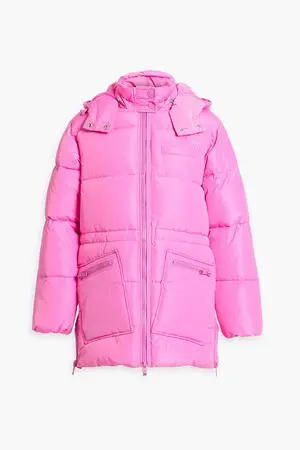 GANNI Quilted Shell Hooded Coat