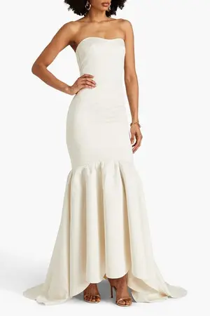 Remain Birger Christensen Strapless Satin-twill Gown