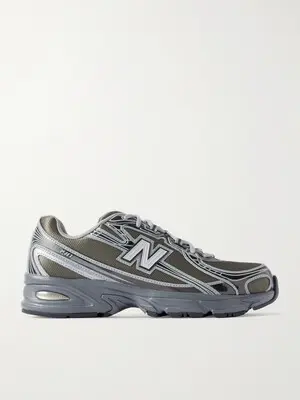 NEW BALANCE 740 Rubber And Mesh Sneakers - Black