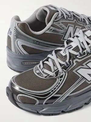 NEW BALANCE 740 Rubber And Mesh Sneakers - Black