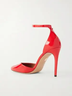 FERRAGAMO Maily Leather Pumps - Red