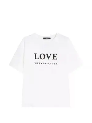 Max Mara Graphic-print T-shirt - White