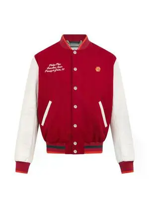 Philipp Plein Button-fastening Bomber Jacket
