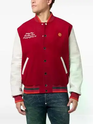 Philipp Plein Button-fastening Bomber Jacket