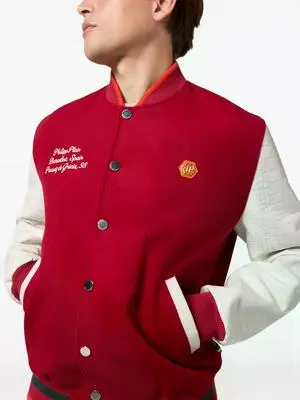Philipp Plein Button-fastening Bomber Jacket