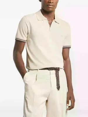 FAY Piquet Striped T-shirt