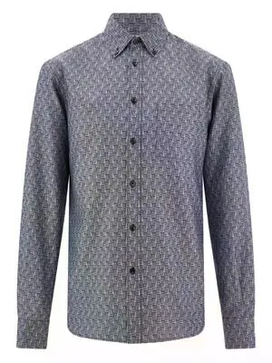 FERRAGAMO Monogram Button-down Shirt